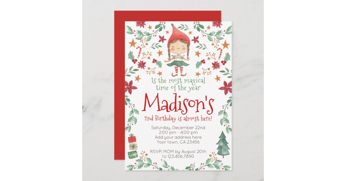 Christmas Elf Invitation | Zazzle