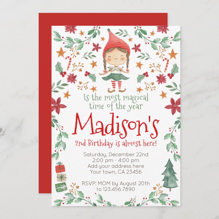 Christmas Elf Invitation | Zazzle