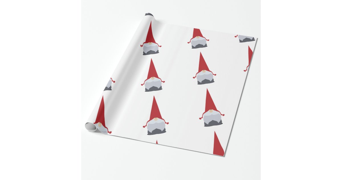 Christmas Gnome Wrapping Paper | Zazzle