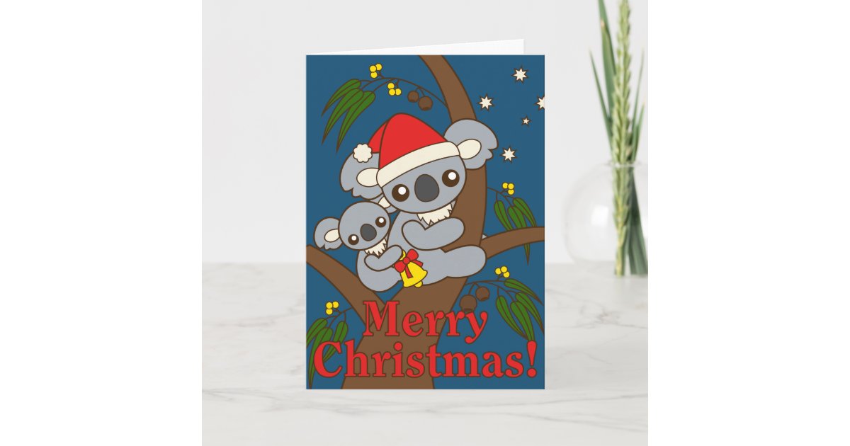 Christmas Koalas Holiday Card | Zazzle