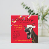 Christmas Party Invitation, Crazy Donkey Invitation | Zazzle