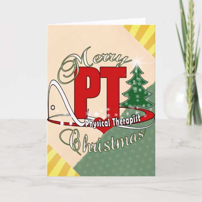 CHRISTMAS PT Physical Therapist Holiday Card | Zazzle.co.uk