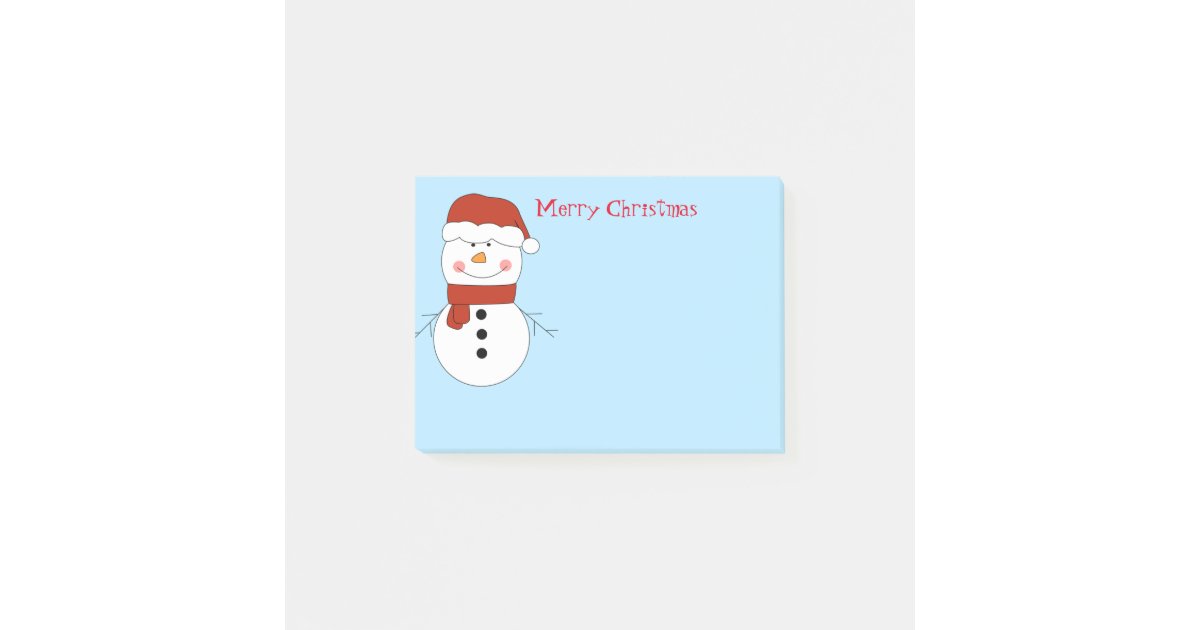 Christmas Snowman Post-it-Notes Post-it Notes | Zazzle
