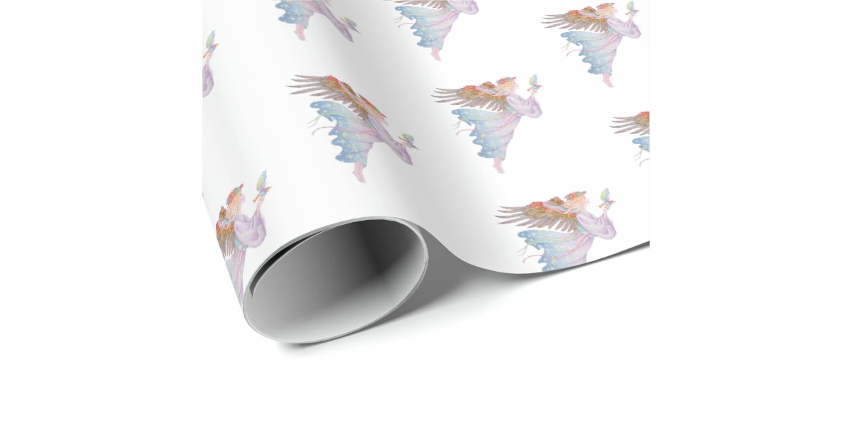 Christmas Wrapping Paper-Angel Wrapping Paper | Zazzle