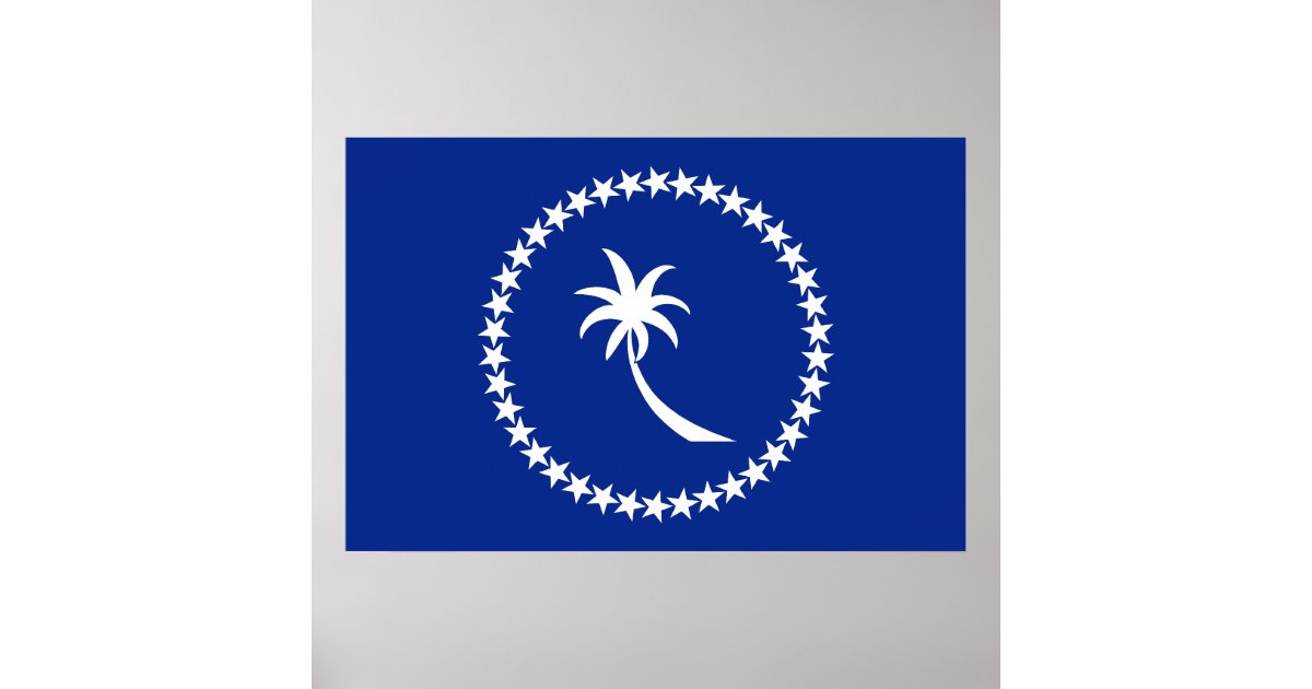 Chuuk, Micronesia flag Poster | Zazzle