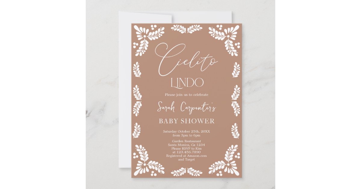 Cielito Lindo Baby Shower Invitation | Zazzle