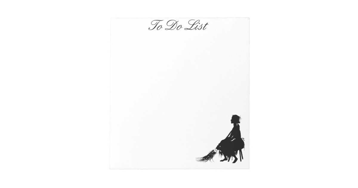 Cinderella's To Do List Notepad | Zazzle