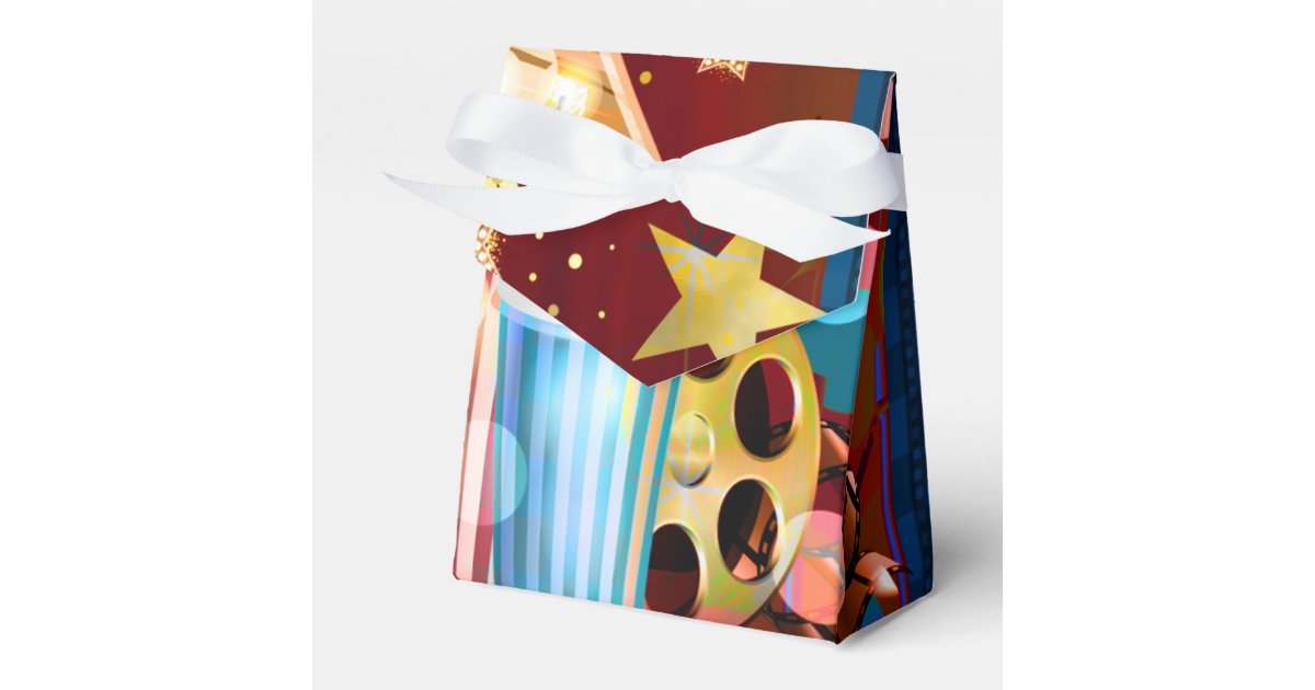 Cinema Movies Movie Night Birthday Party Favour Box | Zazzle