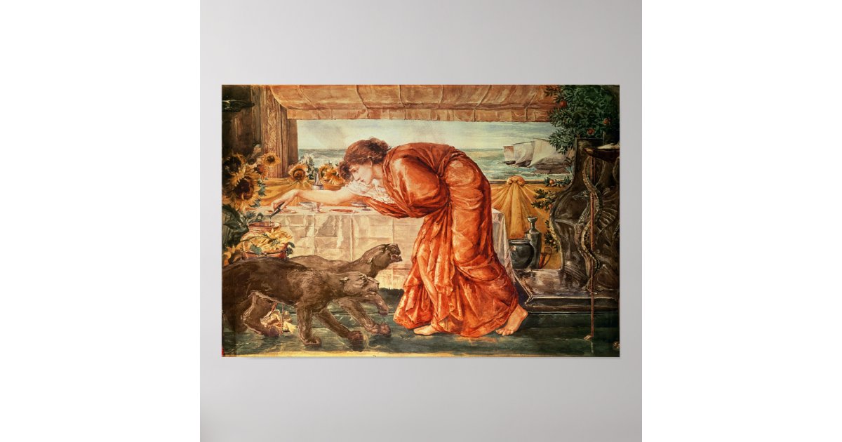 Circe Pouring Poison into a Vase Poster | Zazzle