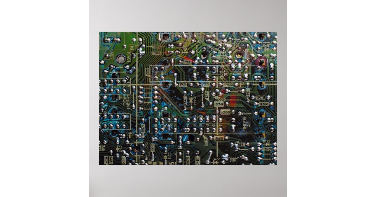 Circuit Board Poster | Zazzle