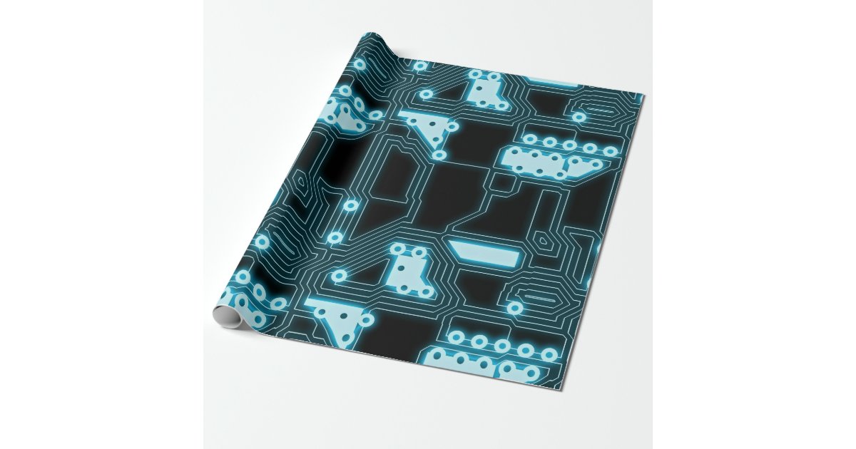circuit board wrapping paper | Zazzle