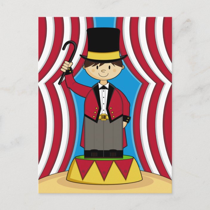 Circus Ringmaster Postcard | Zazzle.co.uk