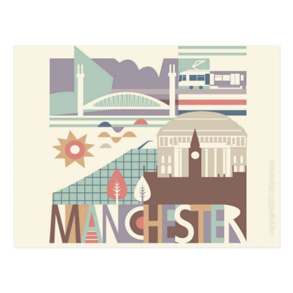 Manchester Postcards | Zazzle UK