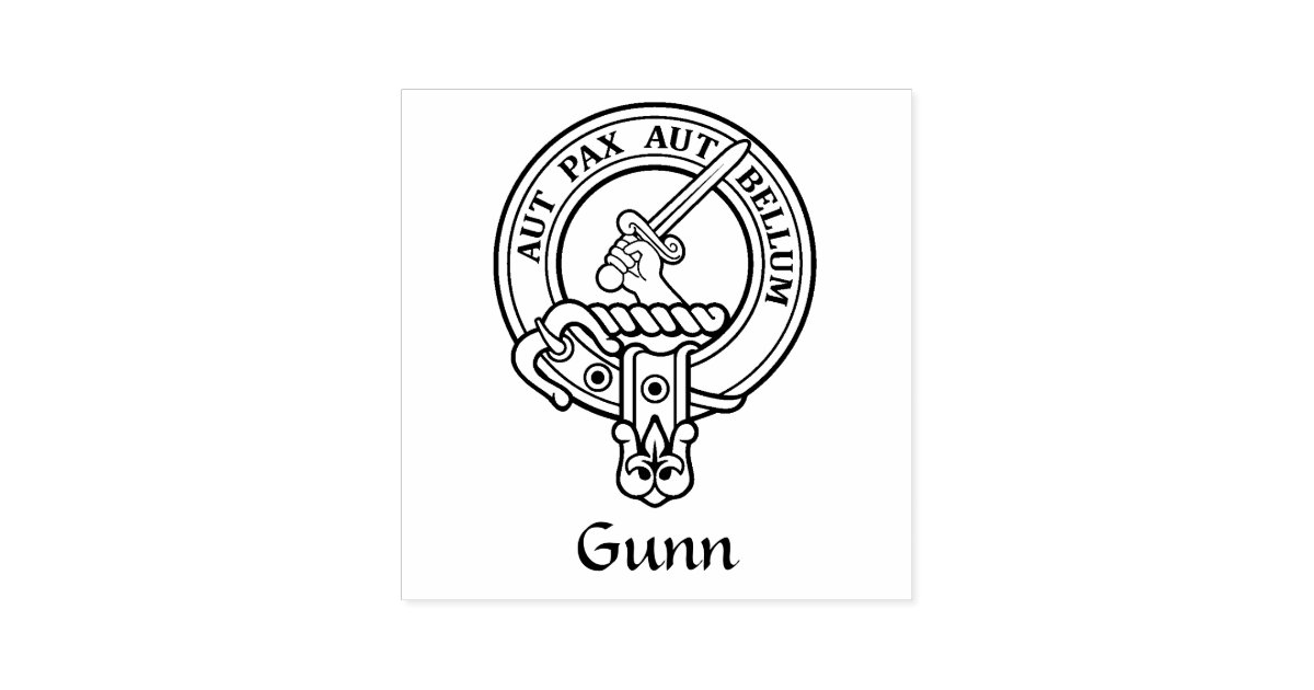 Clan Gunn Crest Self Inking Stamp Zazzle