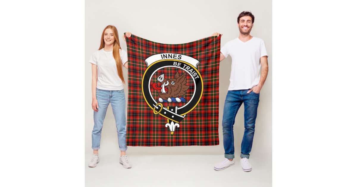 Clan Innes of Moray Tartan Plaid Fleece Blanket | Zazzle
