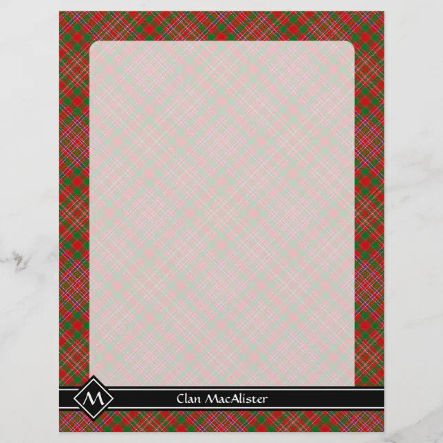 Clan MacAlister Tartan Flyer | Zazzle