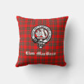 Clan MacBean Crest Badge & Tartan Cushion | Zazzle