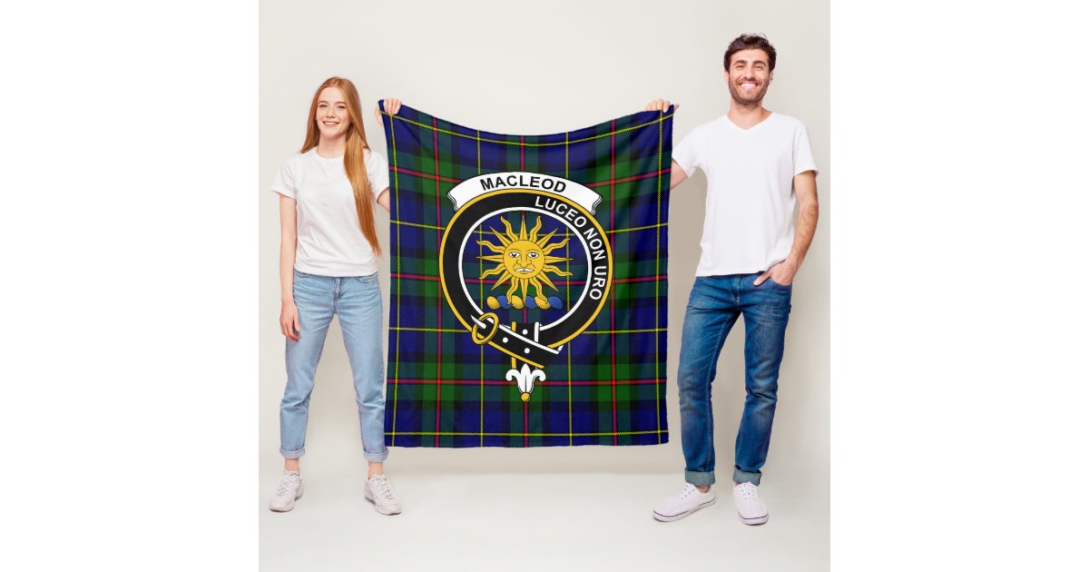 Clan MacLeod Lewis Of Harris Modern Tartan Plaid Fleece Blanket | Zazzle