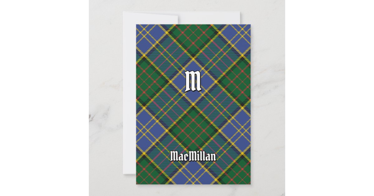 Clan MacMillan Hunting Tartan Invitation | Zazzle