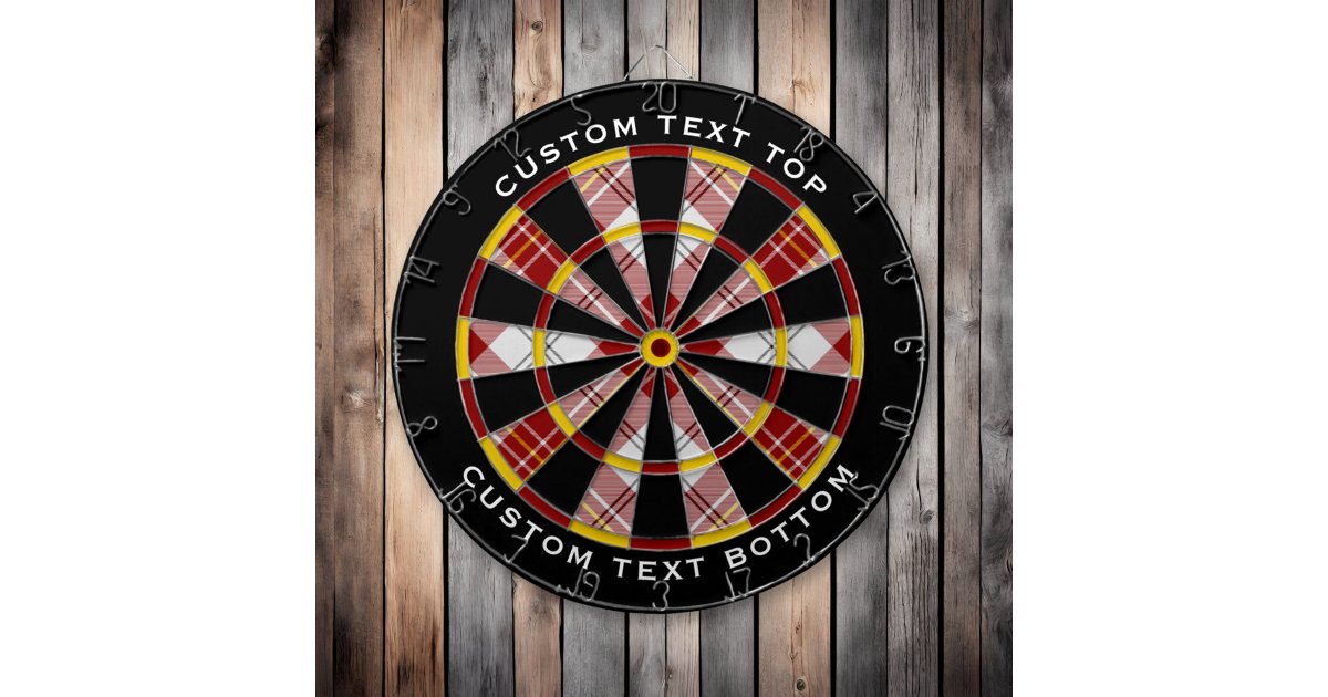 Clan MacPherson Red Dress Tartan Dart Board | Zazzle