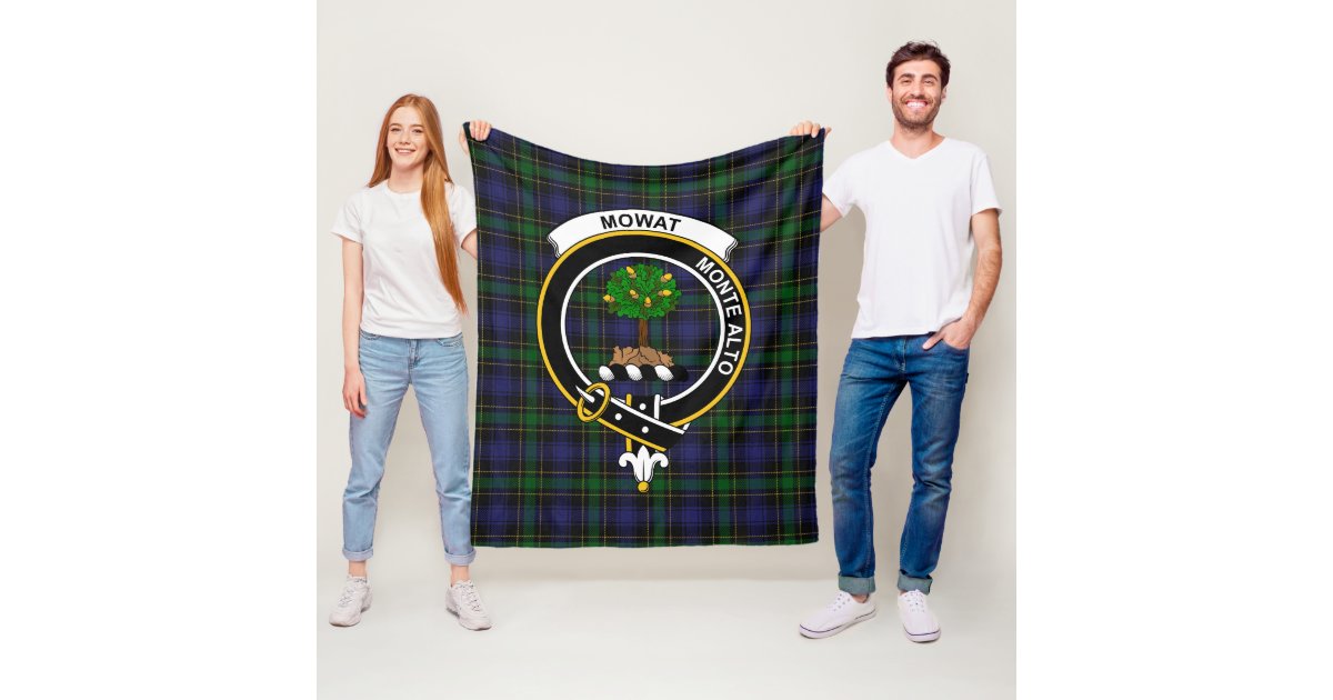 Clan Mowat Tartan Plaid Fleece Blanket | Zazzle