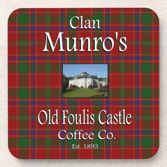 Clan Munro's Old Foulis Castle Coffee Co. Coaster | Zazzle.co.uk