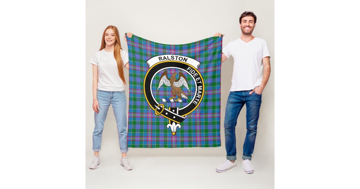Clan Ralston Tartan Plaid Fleece Blanket | Zazzle