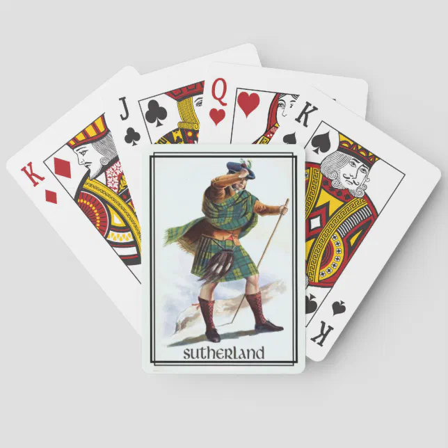 Clan Sutherland Classic Scotland Bicycle Deck Playing Cards | Zazzle