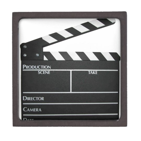 Clapboard movie slate clapper film jewellery box | Zazzle.co.uk