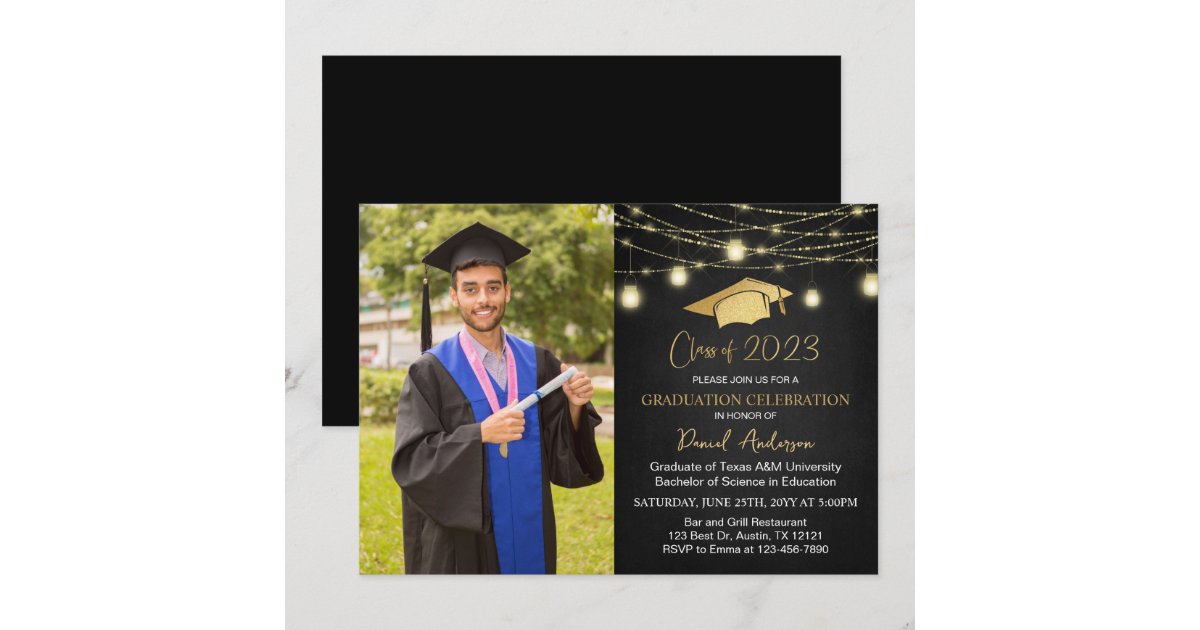 Class of 2023 Photo Graduation Party Invitation | Zazzle