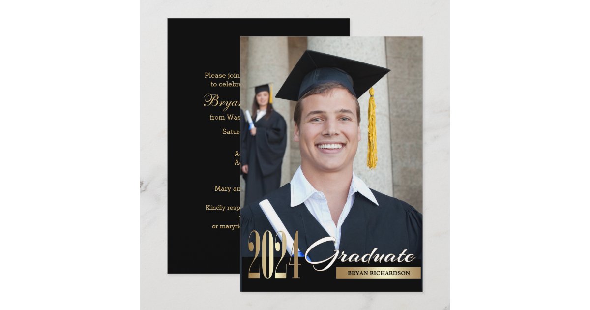 Class of 2023 | Photo Graduation Party Invitation | Zazzle