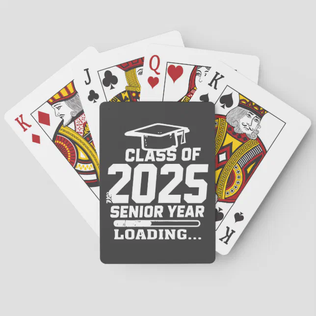 Class of 2025 Senior Year Loading Playing Cards | Zazzle