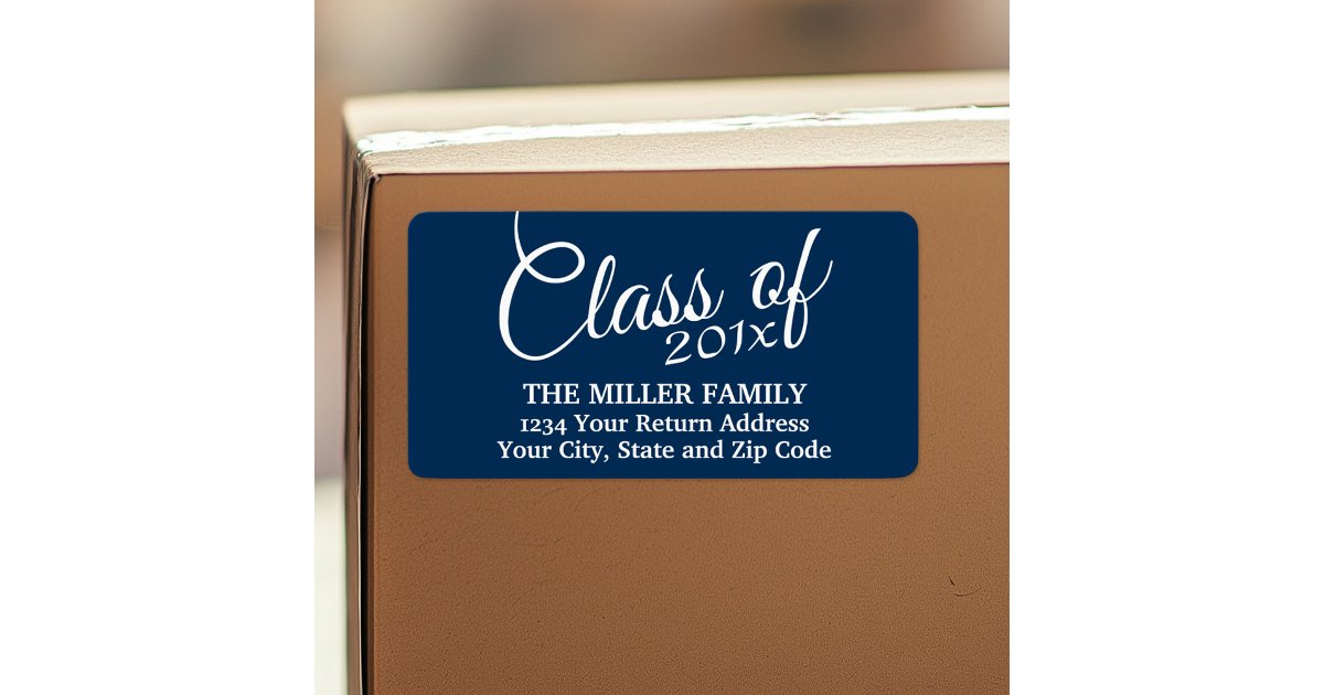 Class of with Custom Year and High School Label | Zazzle