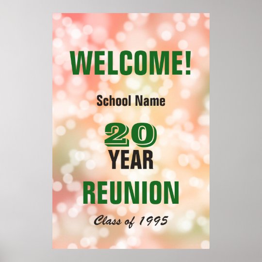 Class Reunion Welcome Sign | Zazzle.co.uk