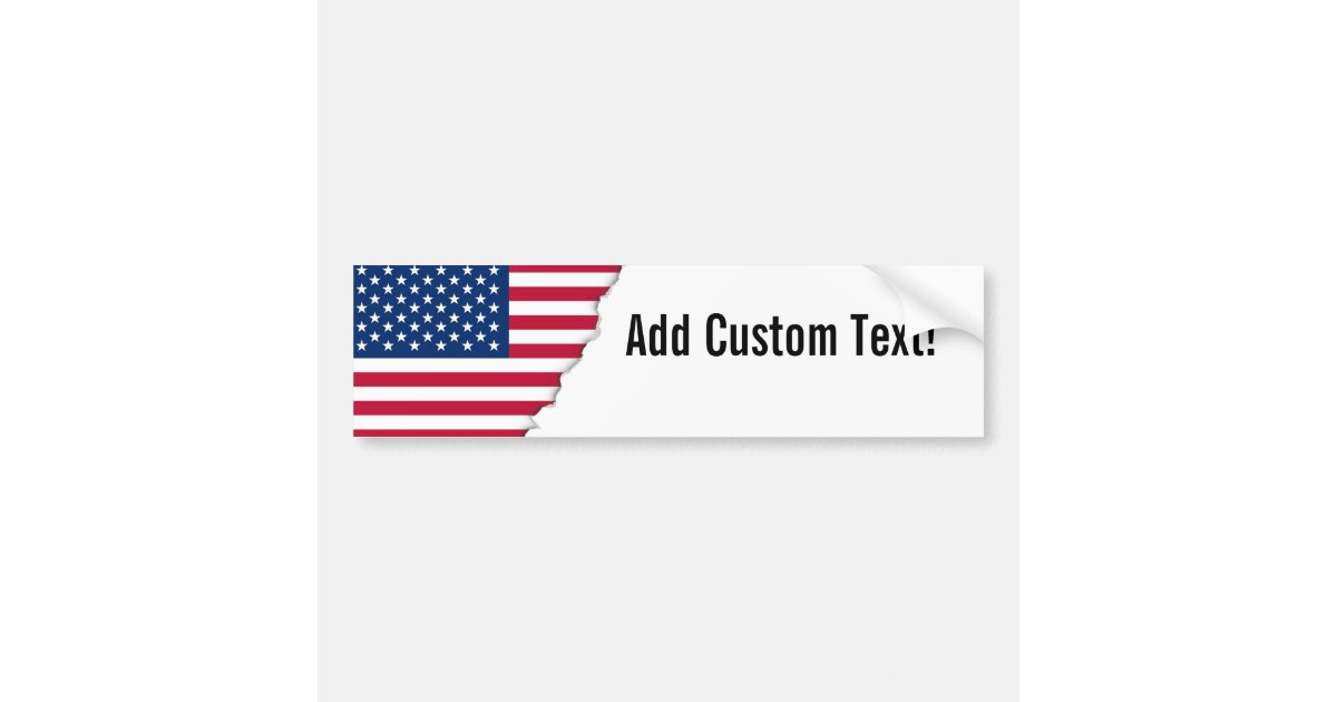 Classic American Flag Bumper Sticker | Zazzle