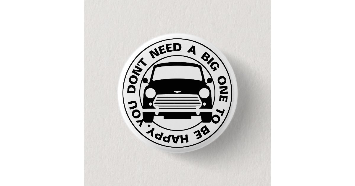 Classic Austin Mini Cooper car 3 cm Round Badge | Zazzle