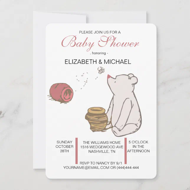 Classic Baby Shower Invitation | Zazzle