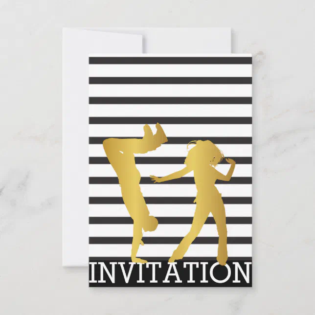 Classic Break Dance Dico Hip Hop Vip Invitation | Zazzle