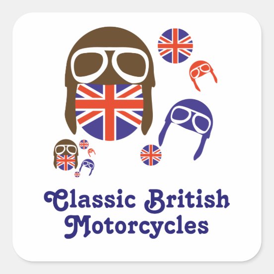 British Motorcycles Stickers & Labels | Zazzle UK