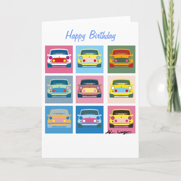 Classic Car Greetings Card | Zazzle.co.uk