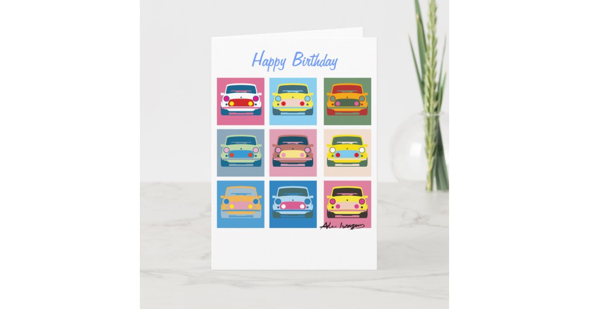 Classic Car Greetings Card | Zazzle