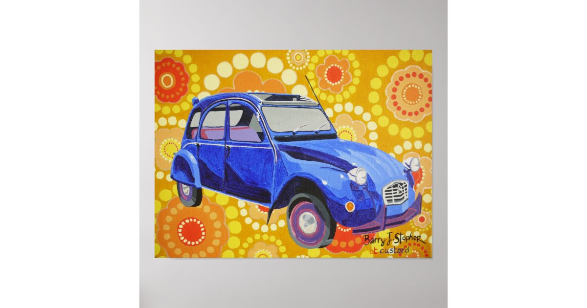 Classic Citroen 2cv Poster | Zazzle