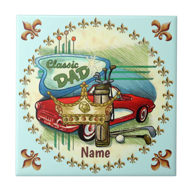 Classic Dad Tile | Zazzle