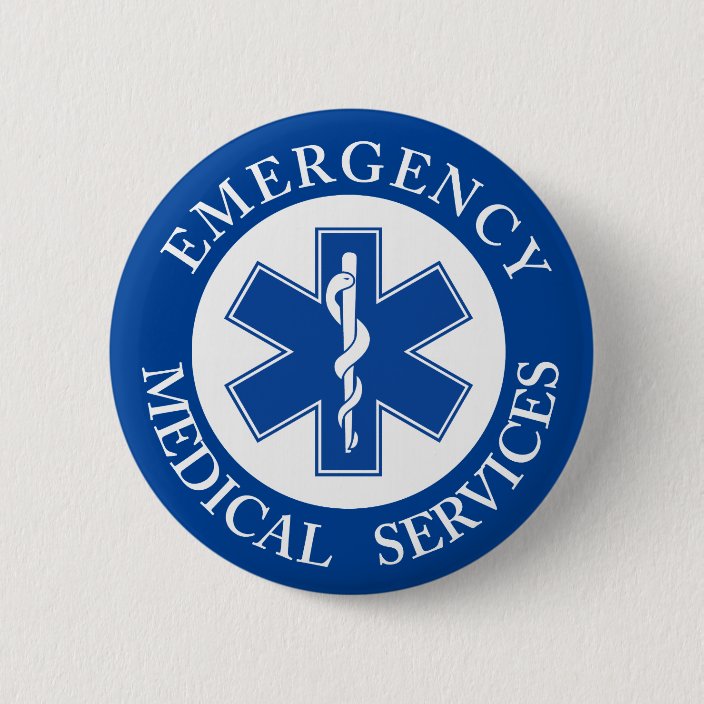 Classic EMT EMS Paramedic Symbol 6 Cm Round Badge | Zazzle.co.uk