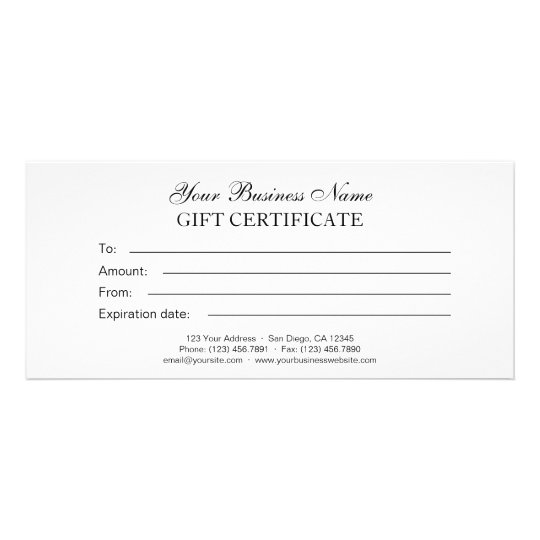 Classic Generic Plain Gift Certificate | Zazzle.co.uk