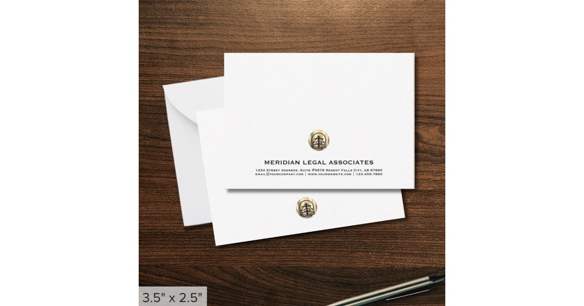 Classic Gold Logo Professional Card | Zazzle