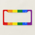 Classic LGBTQ Rainbow Gay Pride Flag Licence Plate Frame | Zazzle