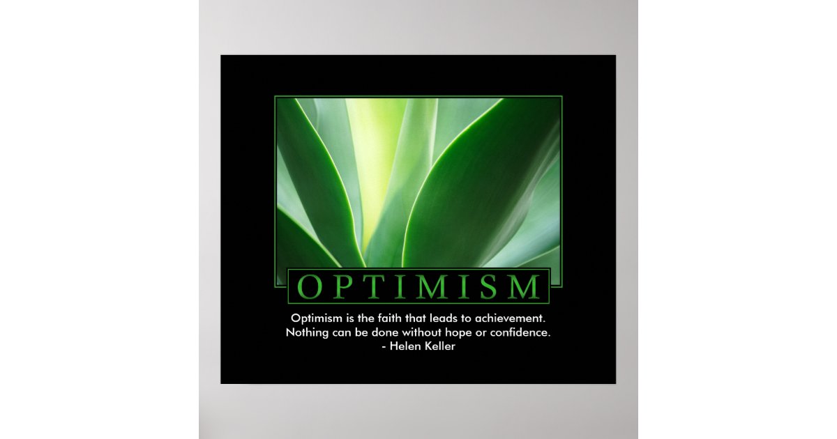 Classic Optimism Poster | Zazzle