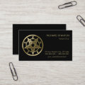 Classic pentagram symbol business card | Zazzle