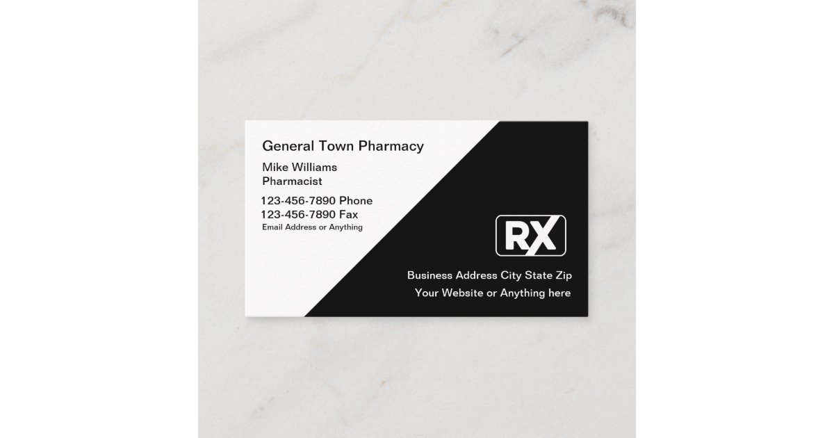 Classic Retail Pharmacy Retail Business Cards | Zazzle